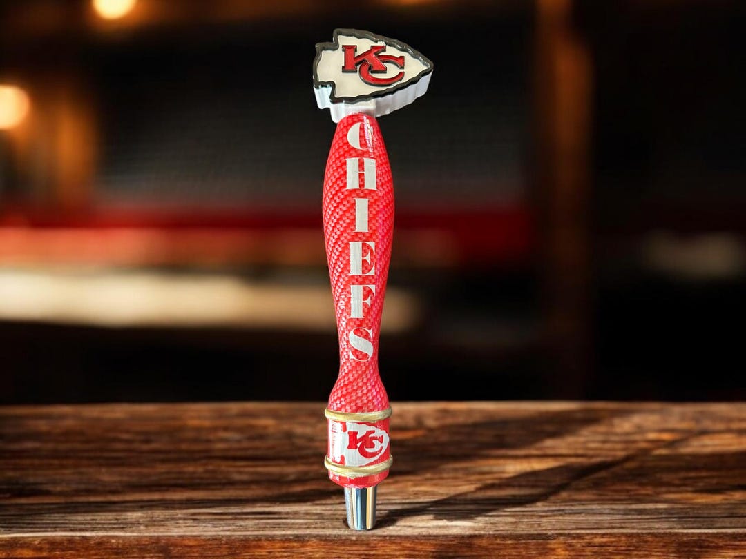 One of a Kind Kansas City Chiefs Beer Tap With a Carbon Fiber Look and ...