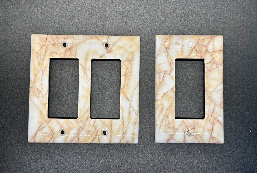Marble Design Decorative Wall Plates-unbreakable Thermoplastic ...