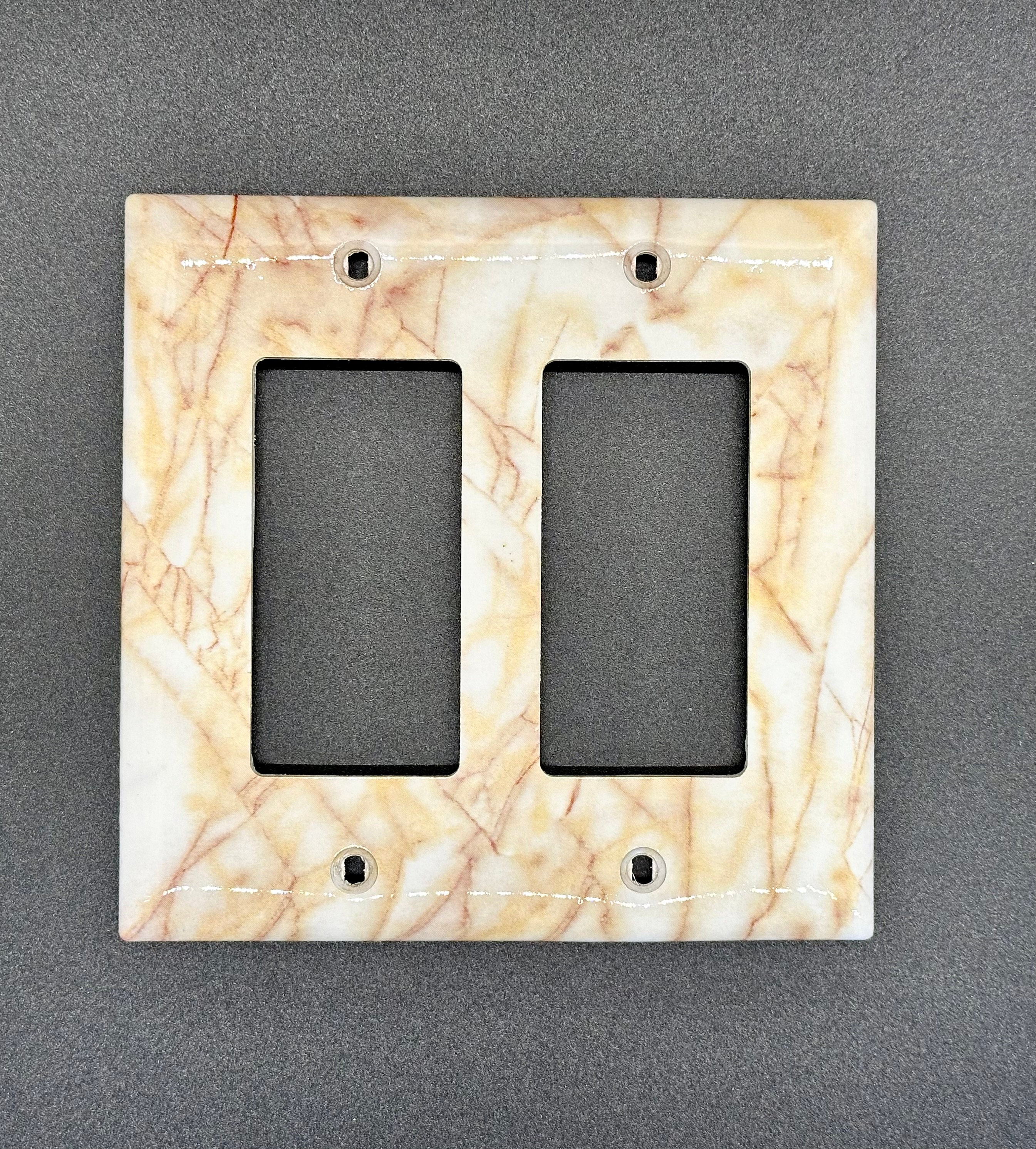 Marble Design Decorative Wall Plates-unbreakable Thermoplastic ...