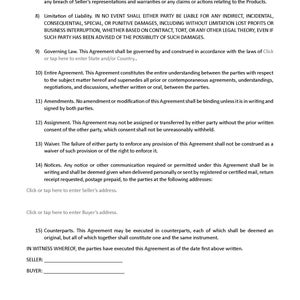 Contract Purchase Agreement Template Fillable Form Customize Editable ...