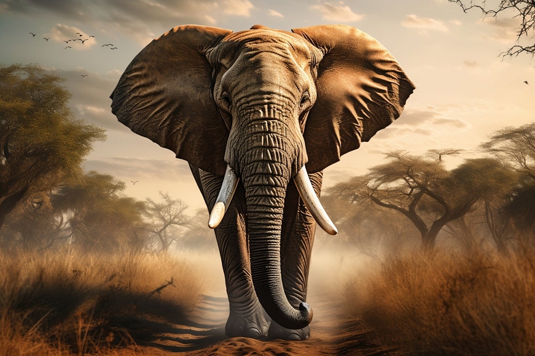 Elephant Strength Loyalty Family Bonds Digital Art Download Nature ...