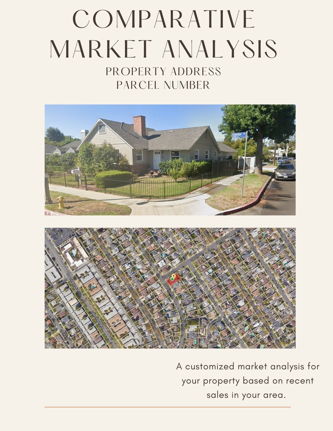 Appraisal Customized Comparative Market Analysis Home Value Valuation ...