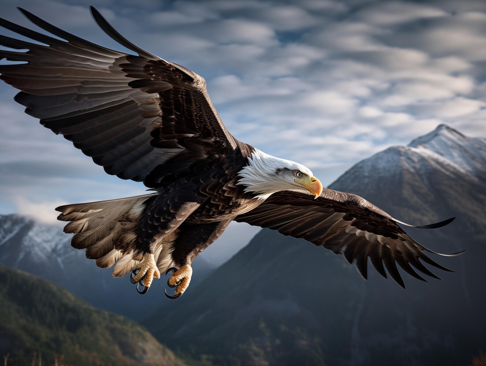 Bald Eagle 1 Soaring Swift Eagle Flying Digital Download Nature Animal ...