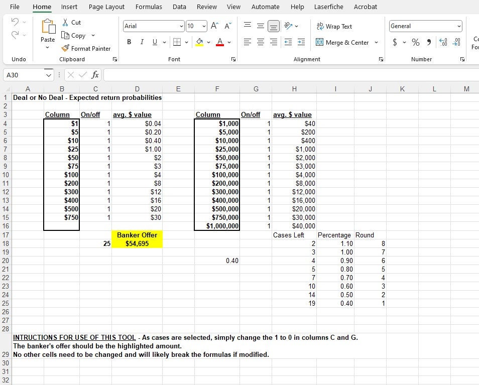 Deal Or No Deal Powerpoint Template