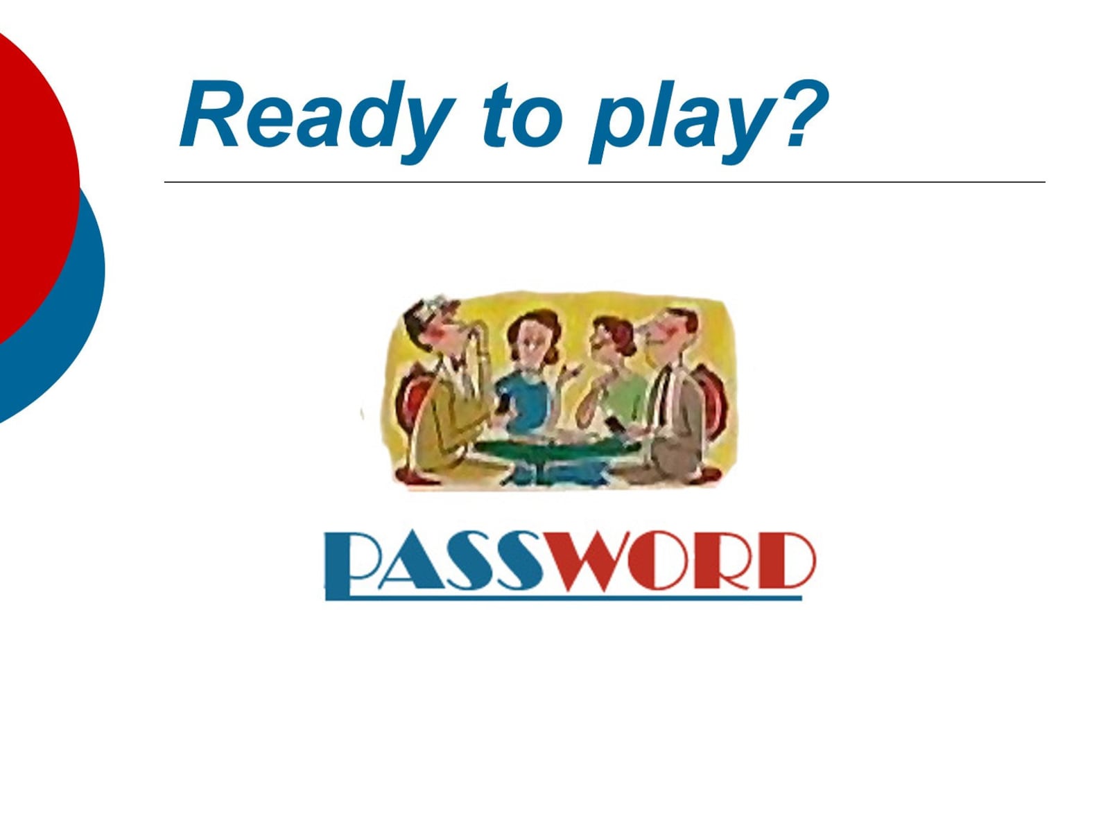 Powerpoint Template Game Show Password Power Point Games - Etsy