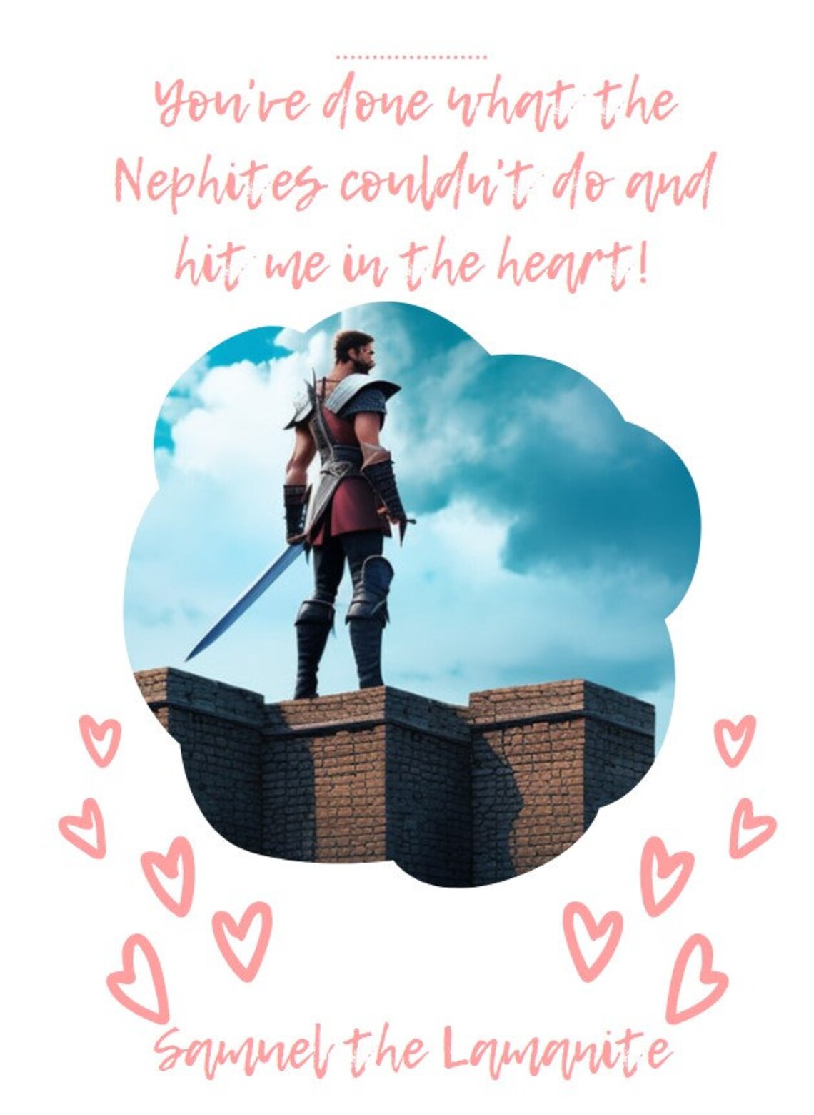 Valentine Printable Book of Mormon Heroes Valentines Day Greeting Cards ...