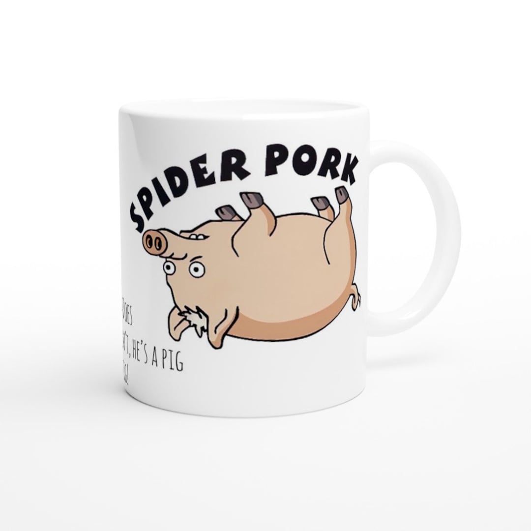 Homer Simpson's Spiderpork Mug: for Simpsons Fans and Pork Lovers - Etsy