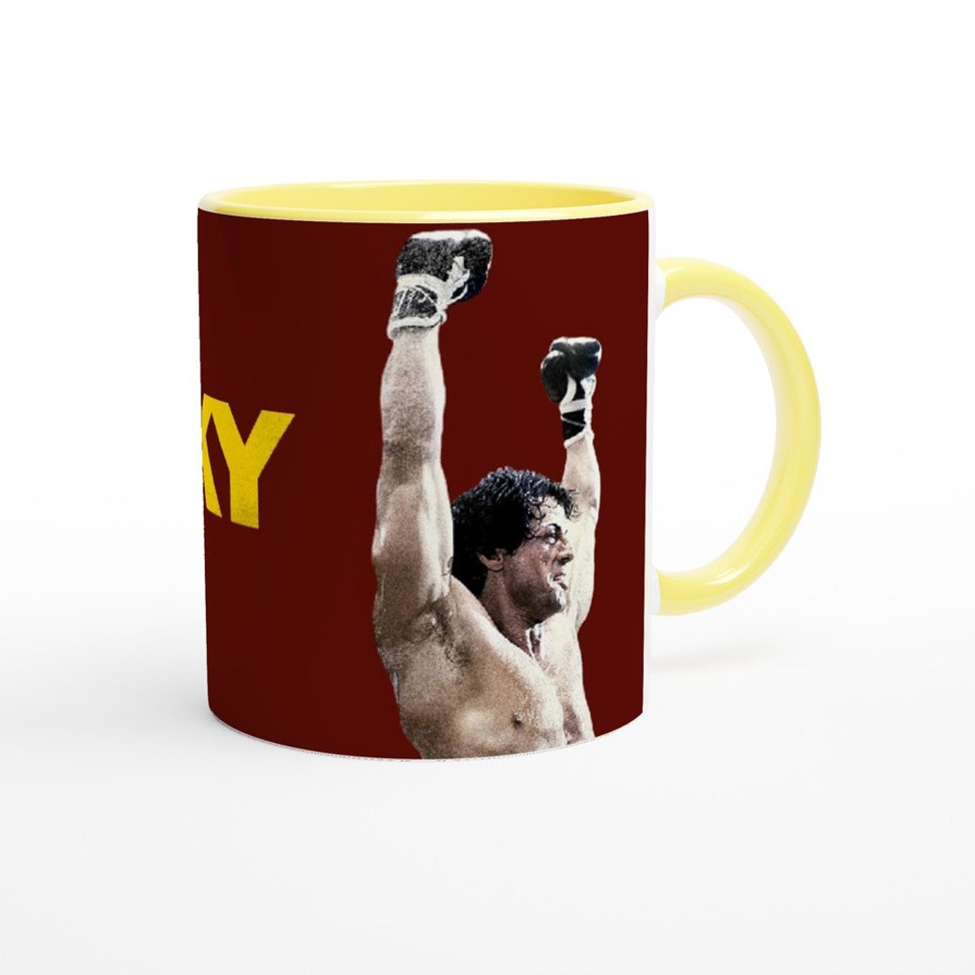 ROCKY Balboa/ SYLVESTER Stallone/ Tribute Mug/ Poster/ Movie Mug/ Cult ...