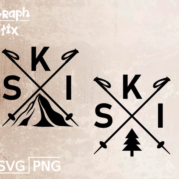 Ski Decal - Etsy