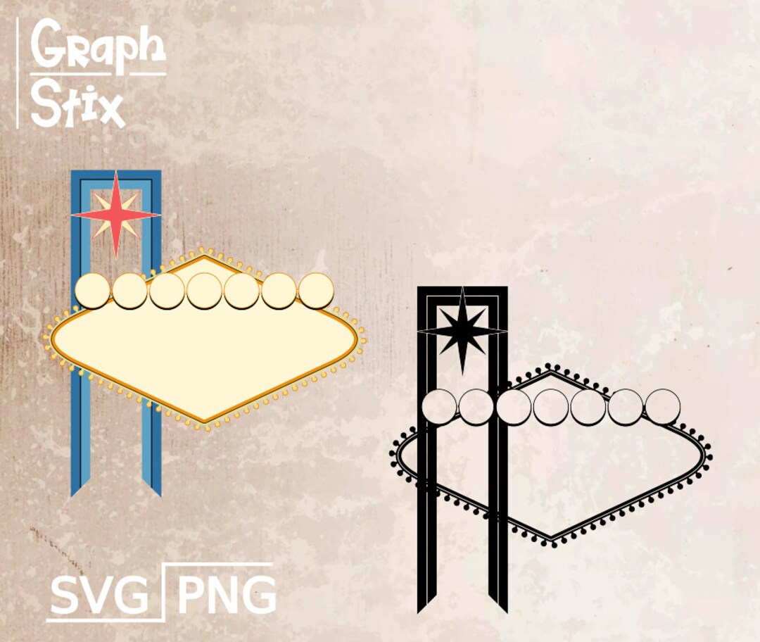 Las Vegas Sign Design, Premium Vector Logo, Decal, Clipart SVG for ...