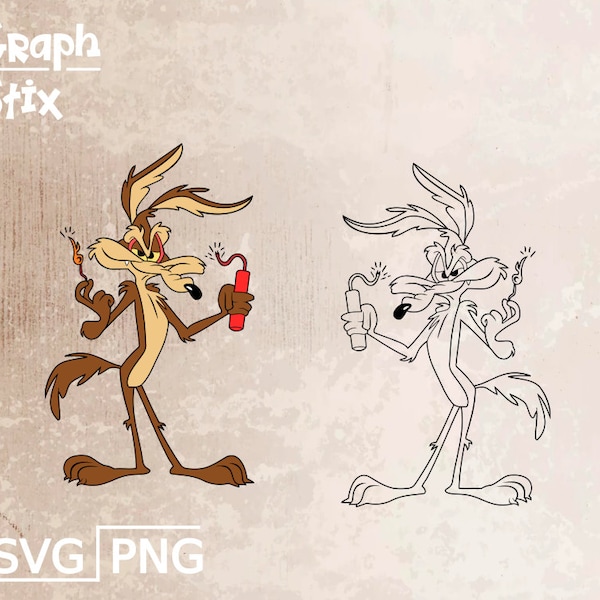 Wiley Coyote Svg - Etsy