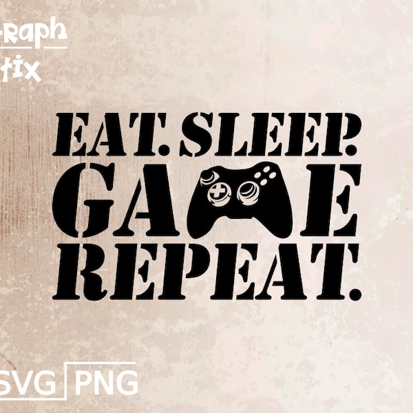 Eat Sleep Game Decal - Etsy