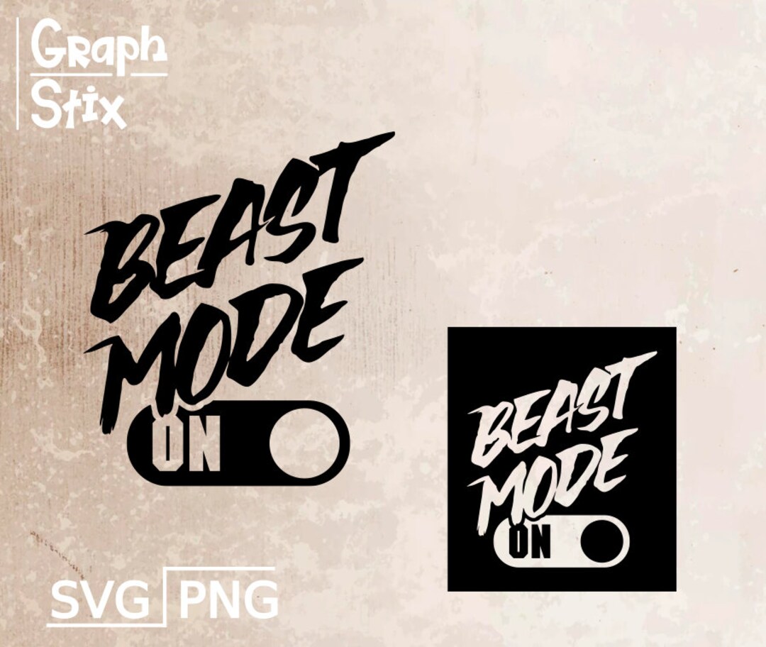 Beast Mode On, Funny Design, Premium Vector, Logo Decal, Clipart SVG ...