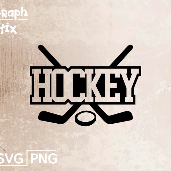 Hockey Text Logo Svg - Etsy