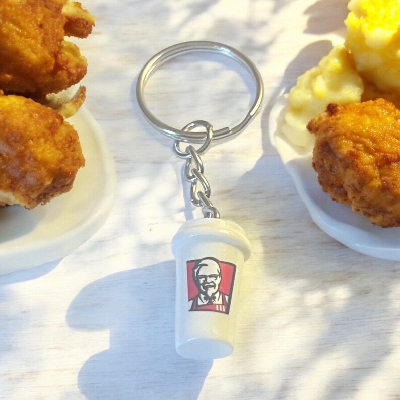 KFC to Go Bag Keychain,kfc Keyring,fried Chicken,food Keychain - Etsy