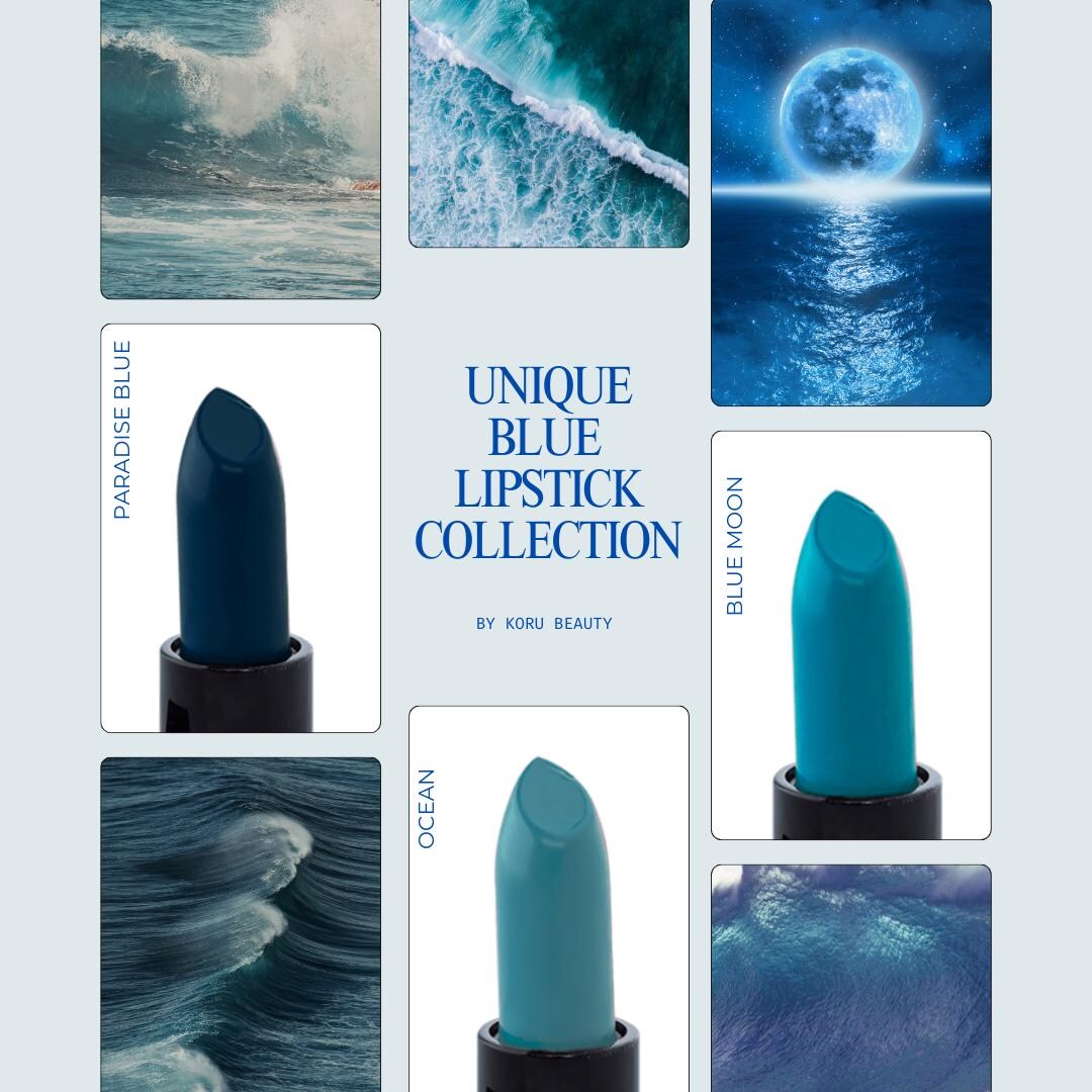 Blue Lipsticks Collection - Empowering and Hydrating Lipstick for Self-love and Natural Beauty ...