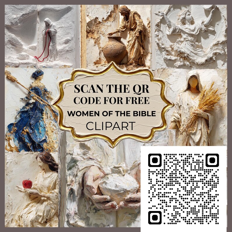 Queen Esther Collage Sheet: Printable Christian Stickers for Bible ...
