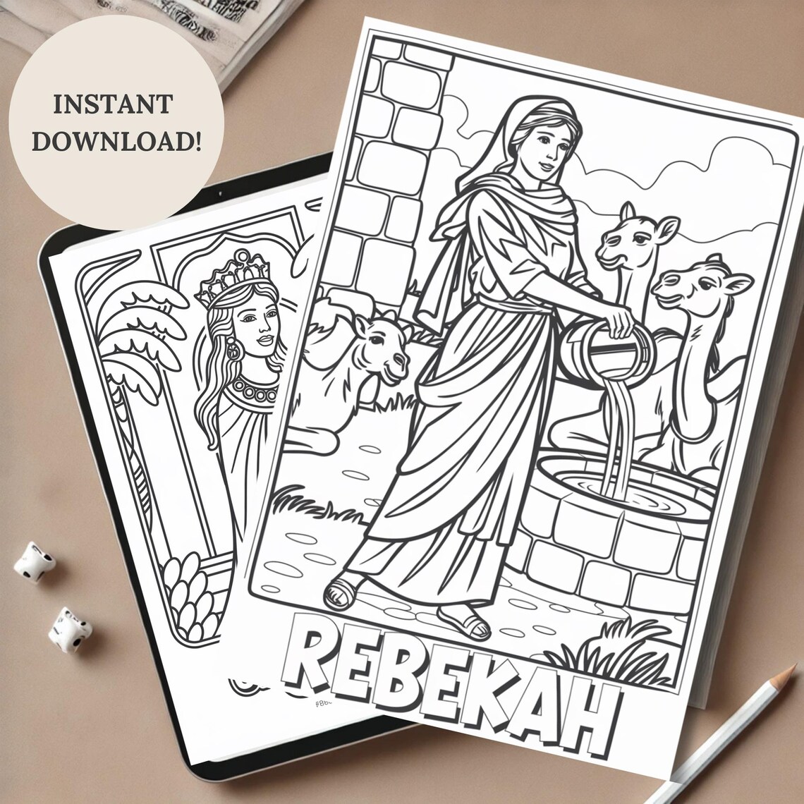 Women of the Bible Coloring Book |christian Printable | Bible Study ...