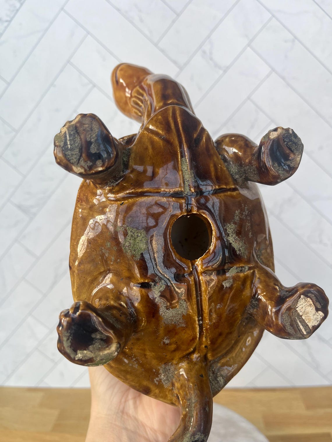 Vintage French Earthenware Ceramic Pottery Tortoise & Hare (turtle and ...
