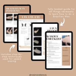 Brazilian Wax Guide - Etsy