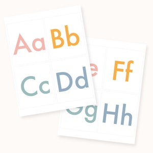 ABC Homeschool Flashcards - Printable Poster - Instant Download - Etsy