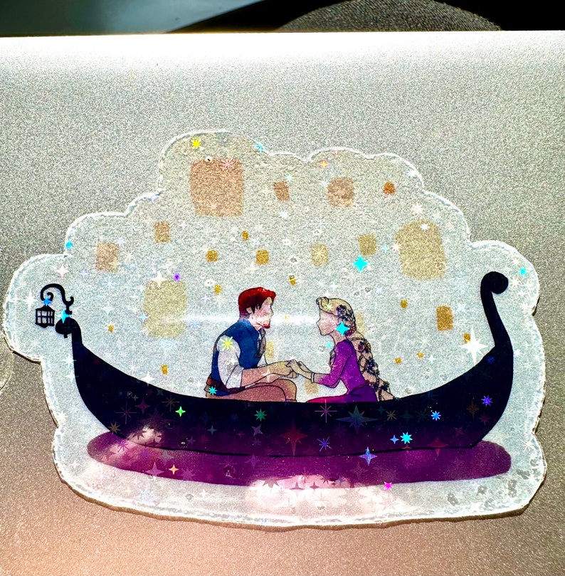 Rapunzel Inspired Floating Lights Princess Sticker/laptop - Etsy