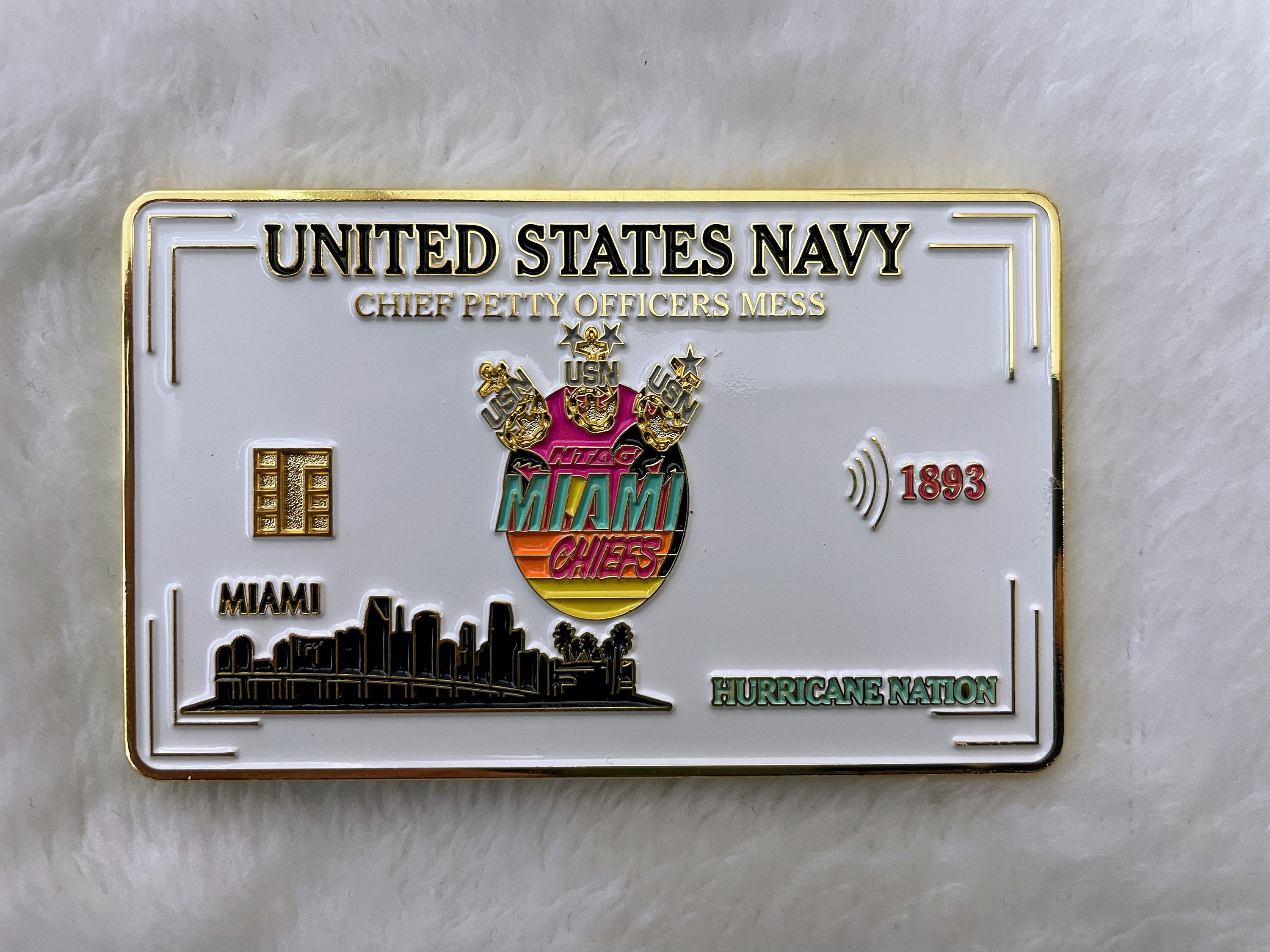 NTAG Miami Chief Challenge Coin Navy Chief - Etsy