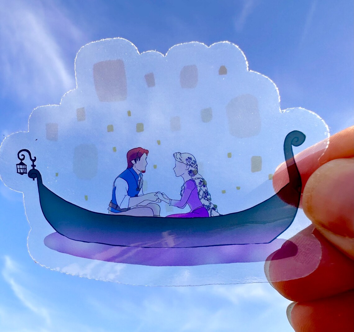 Rapunzel Inspired Floating Lights Princess Sticker/laptop - Etsy