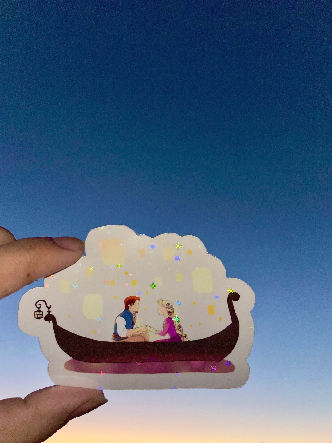 Rapunzel Inspired Floating Lights Princess Sticker/laptop - Etsy Rapunzel Inspired Floating Lights Princess Sticker/laptop - Etsy