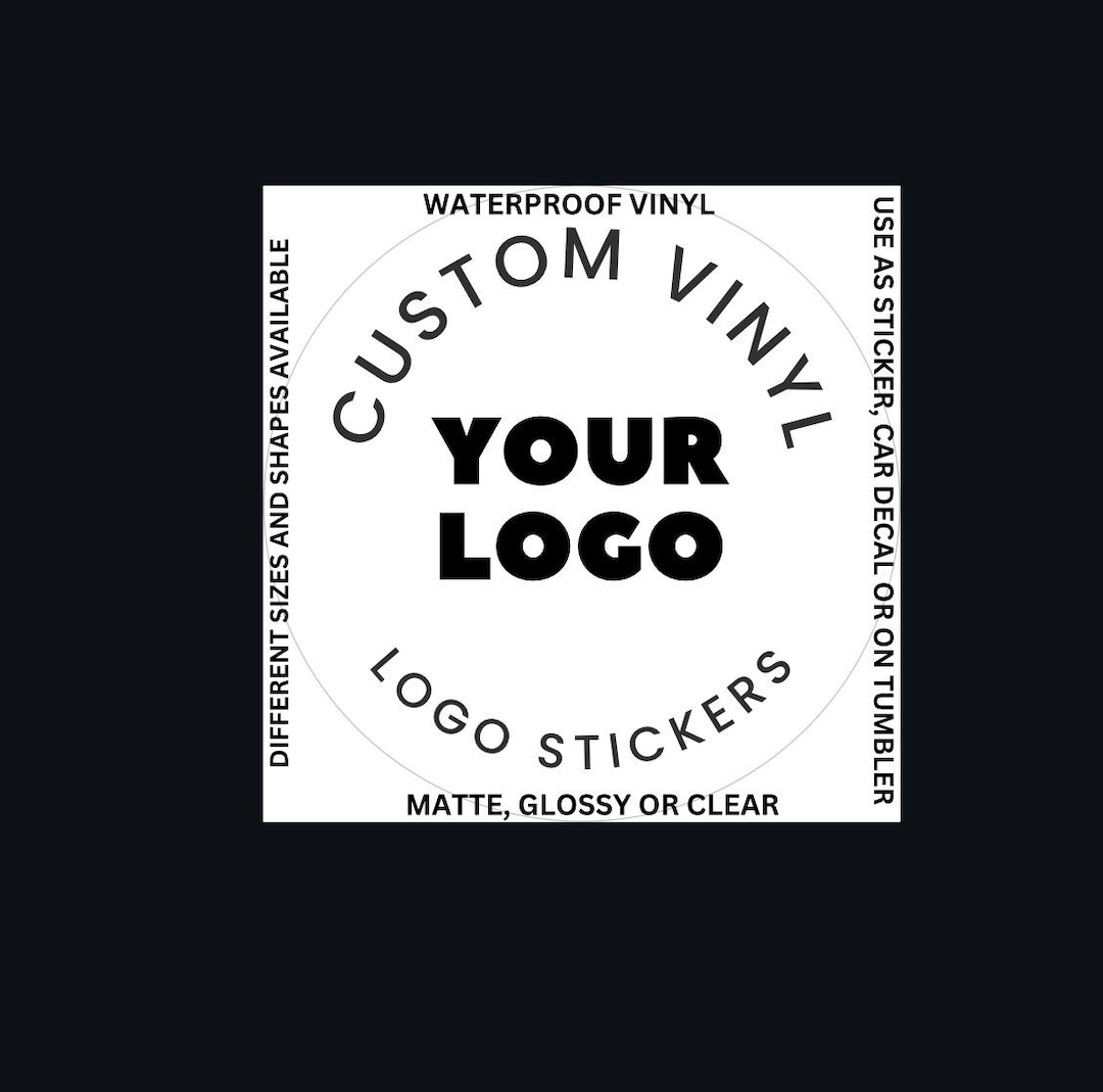Custom Logo Vinyl Sticker Decal - Etsy