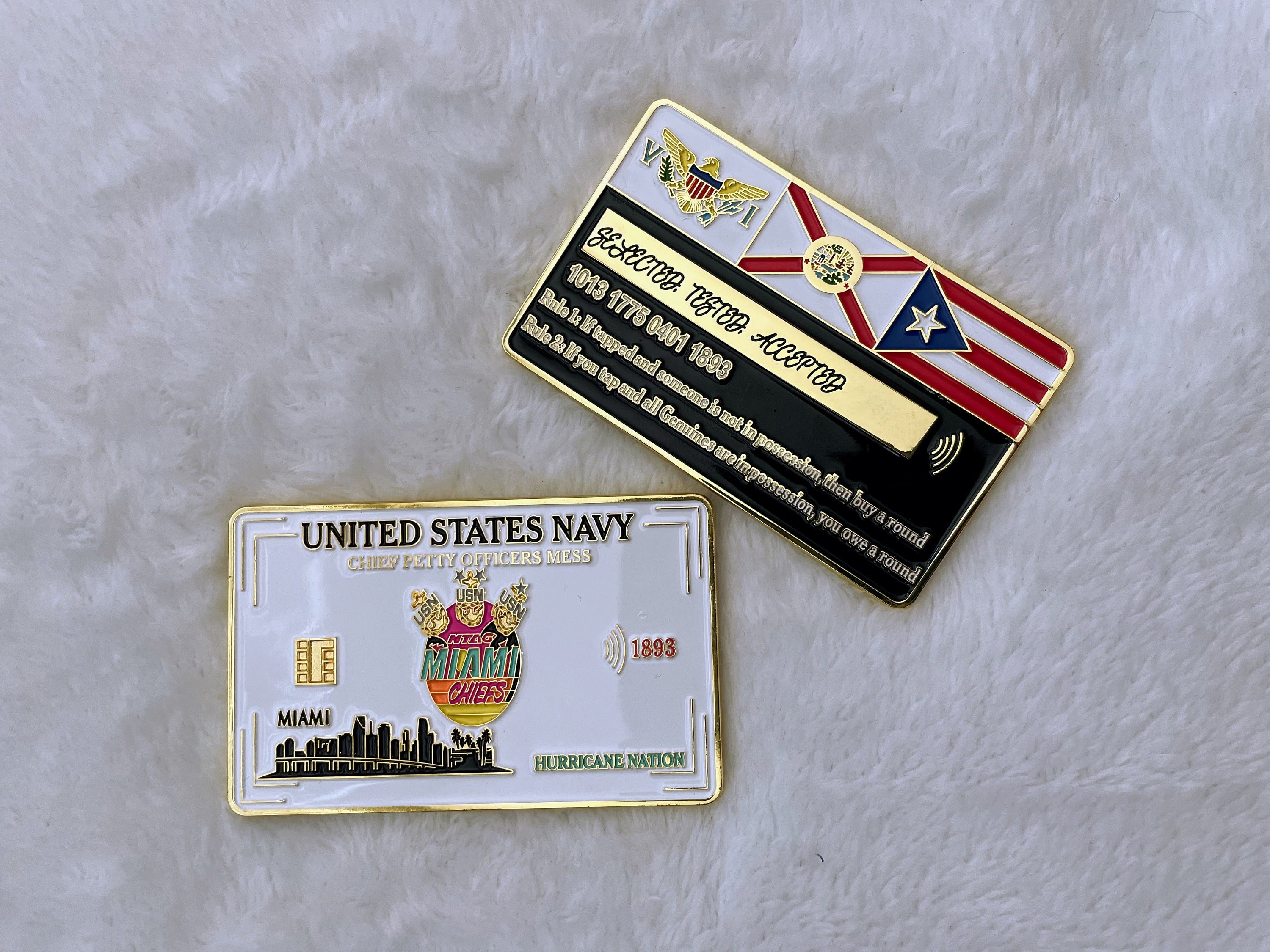 NTAG Miami Chief Challenge Coin Navy Chief - Etsy