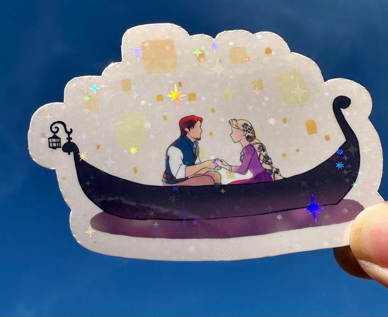 Rapunzel Inspired Floating Lights Princess Sticker/laptop - Etsy