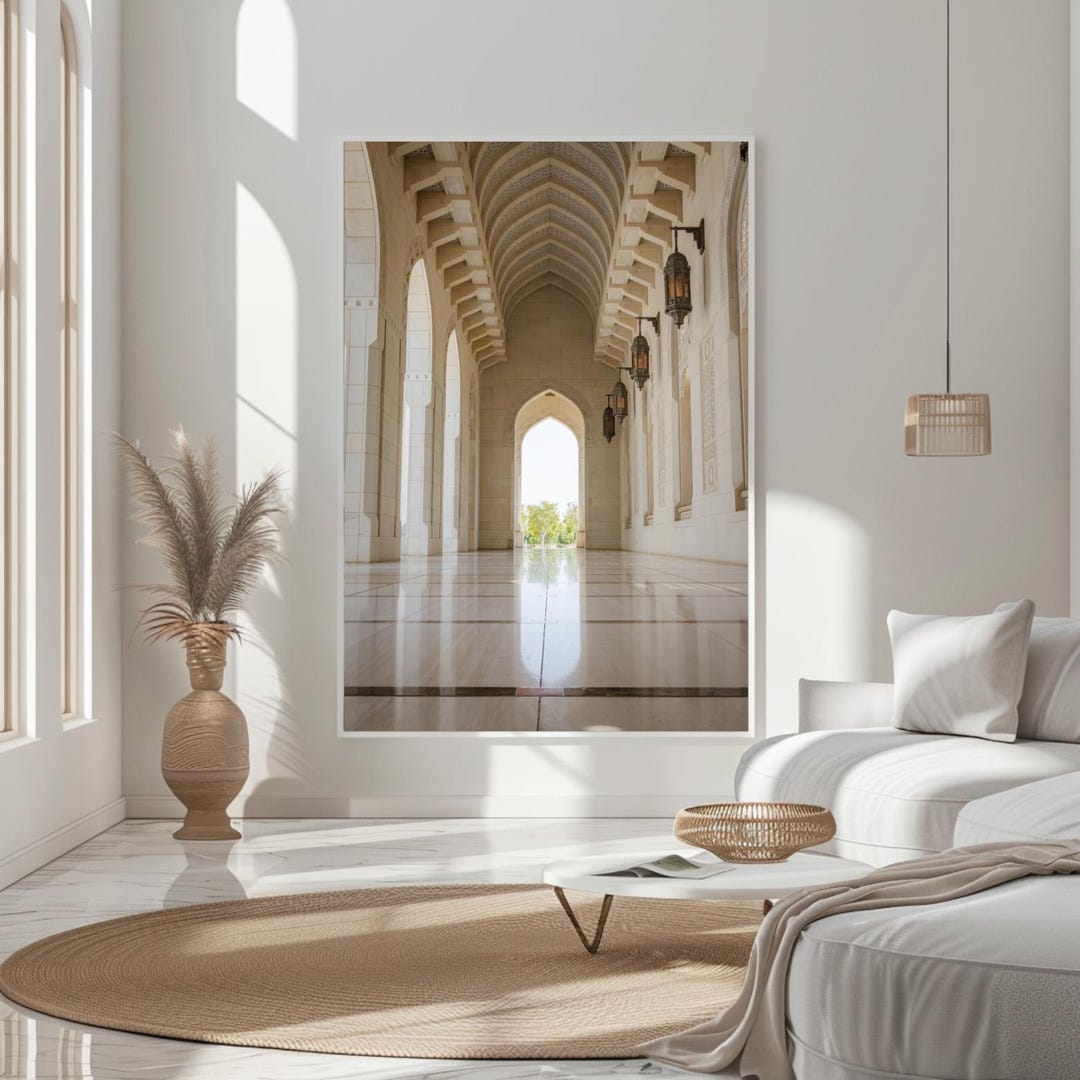 Elegant Archway: Tranquil Architecture and Light - Etsy