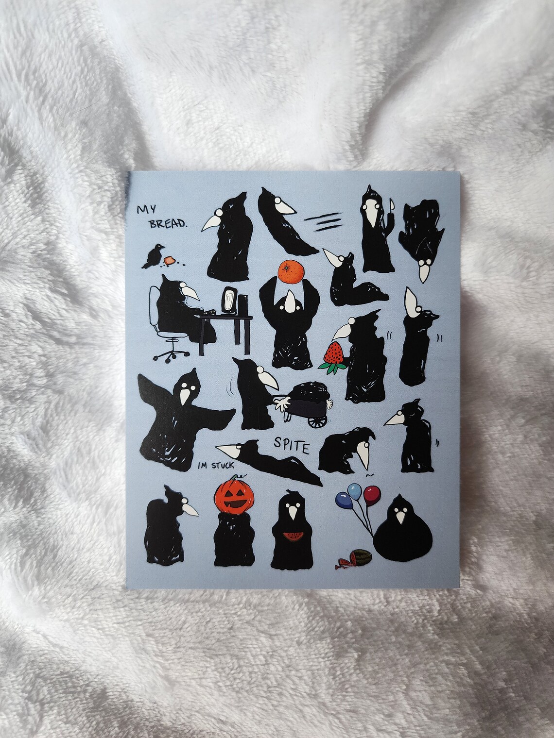 Holographic or Satin Crow Plague Doctors Print, Weird Gift (4x5 or 8x10 ...
