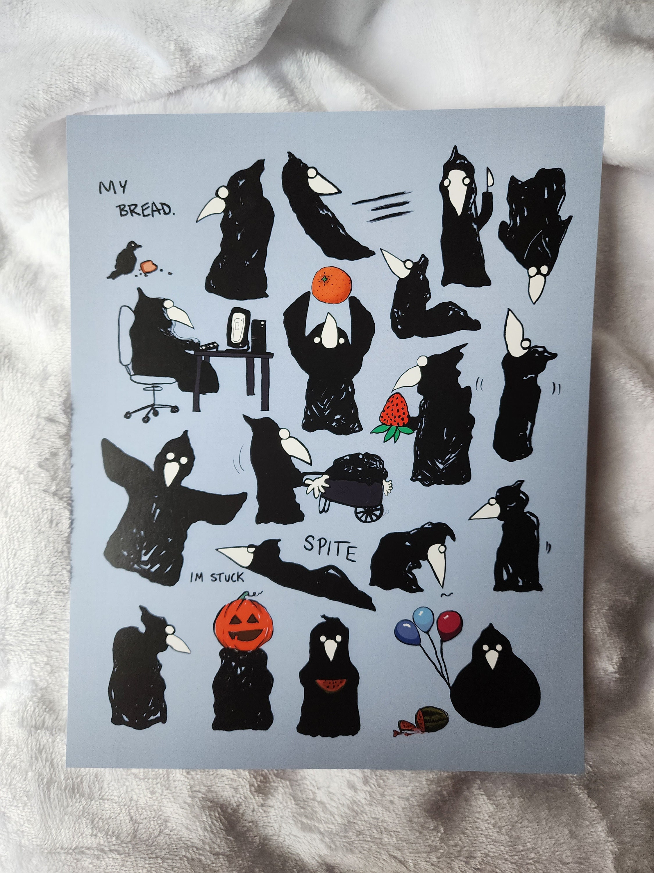 HOLOGRAPHIC or SATIN Finish Crow Plague Doctors Print, 4x5 and 8x10 ...