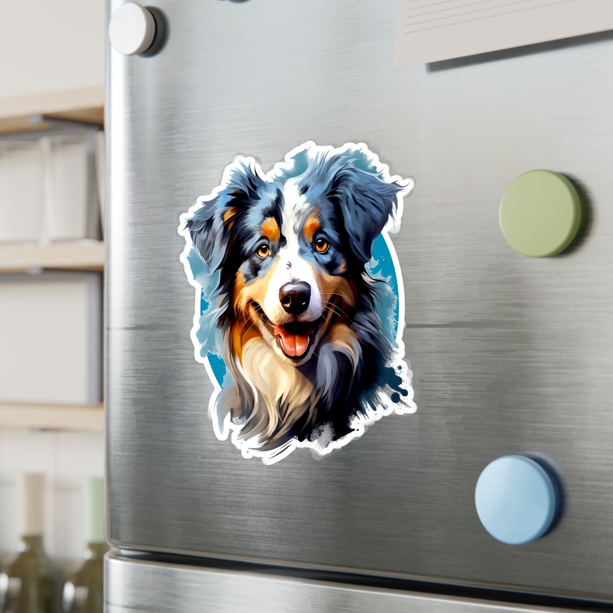 Australian Shepard Sticker Vinyl Decal Water Bottle Cute - Etsy