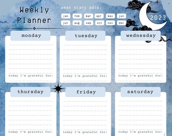 Digital Weekly Planner - Etsy