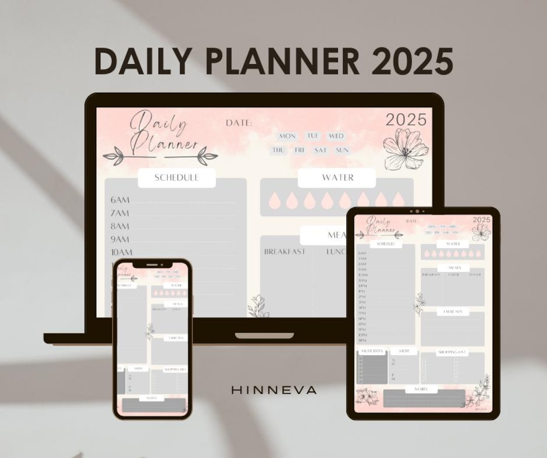 2025 Digital Daily Planner - Etsy
