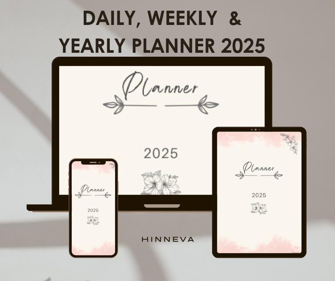 2025 Digital Full Year Planner Bundle - Etsy