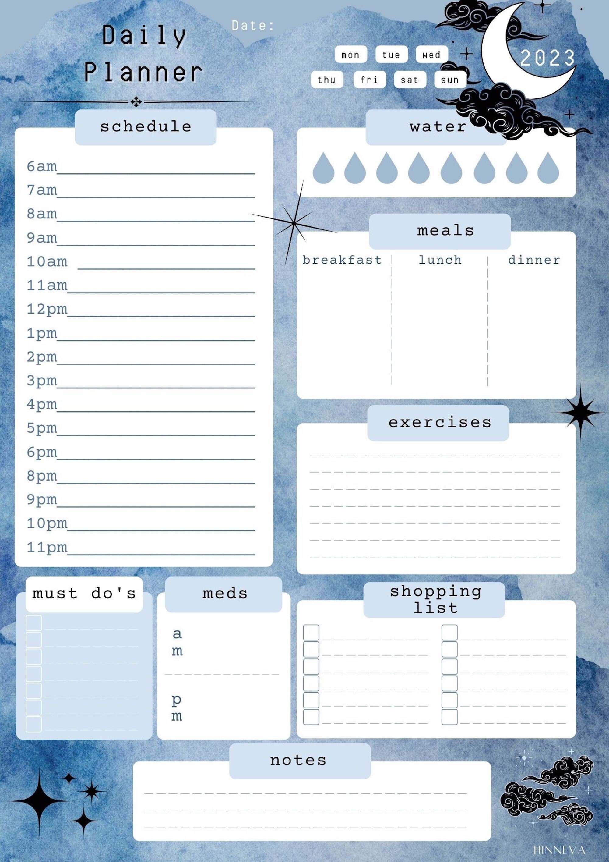 Digital Daily Planner - Etsy