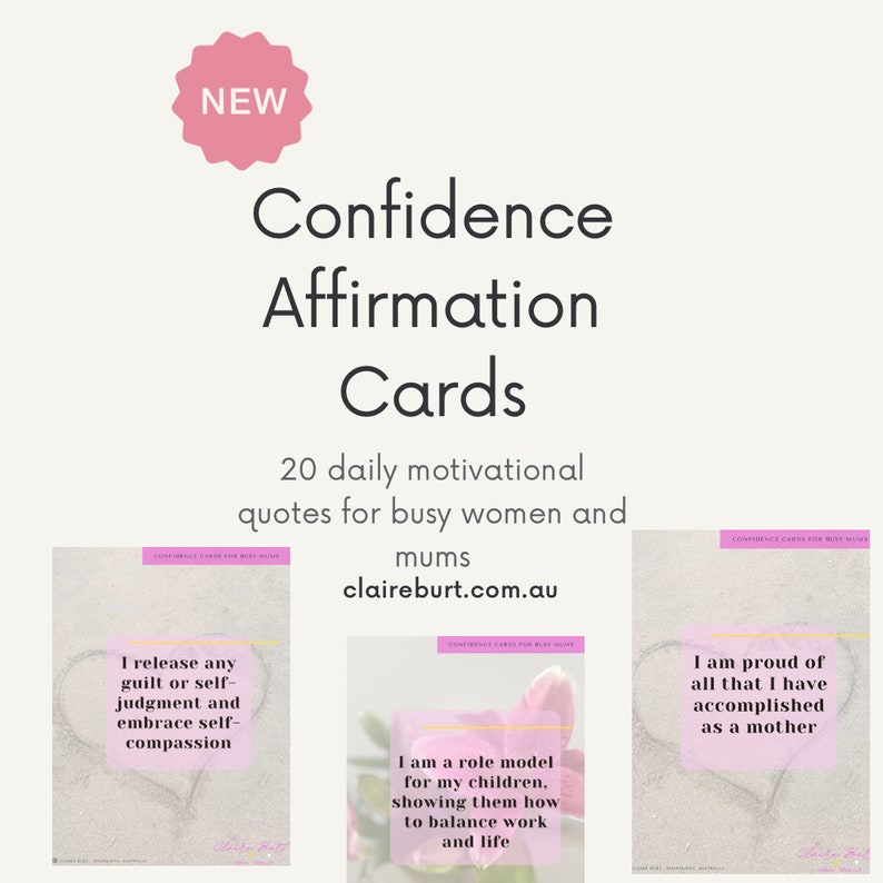 Affirmation Cards to Build Confidence for Busy Mums and Women - Etsy
