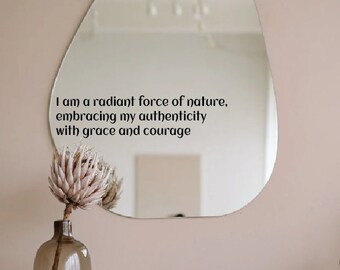 Trust Affirmation Mirror Decals - Positive Affirmations for Daily ...