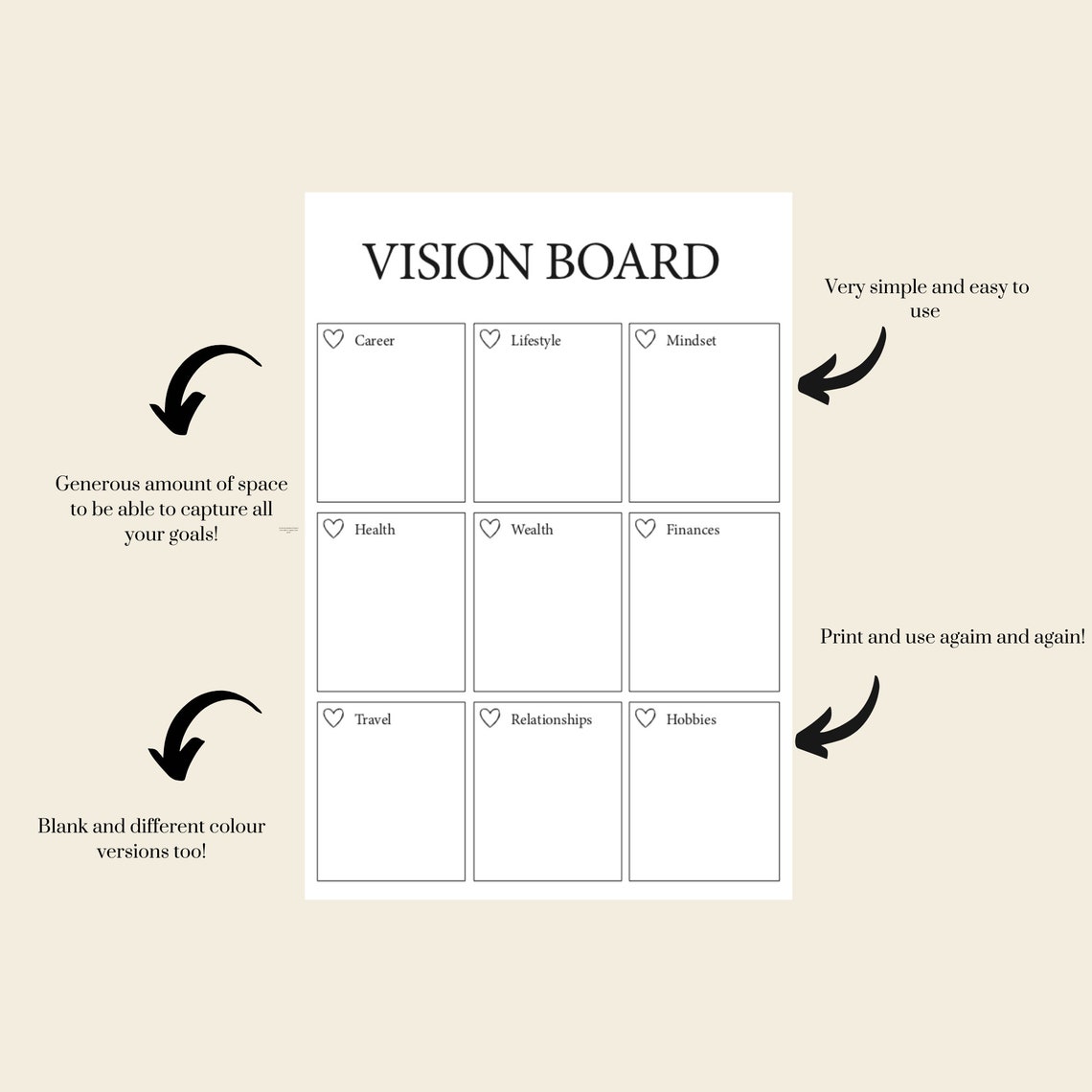 PRINTABLE VISION BOARDS 2022/2023 - Etsy