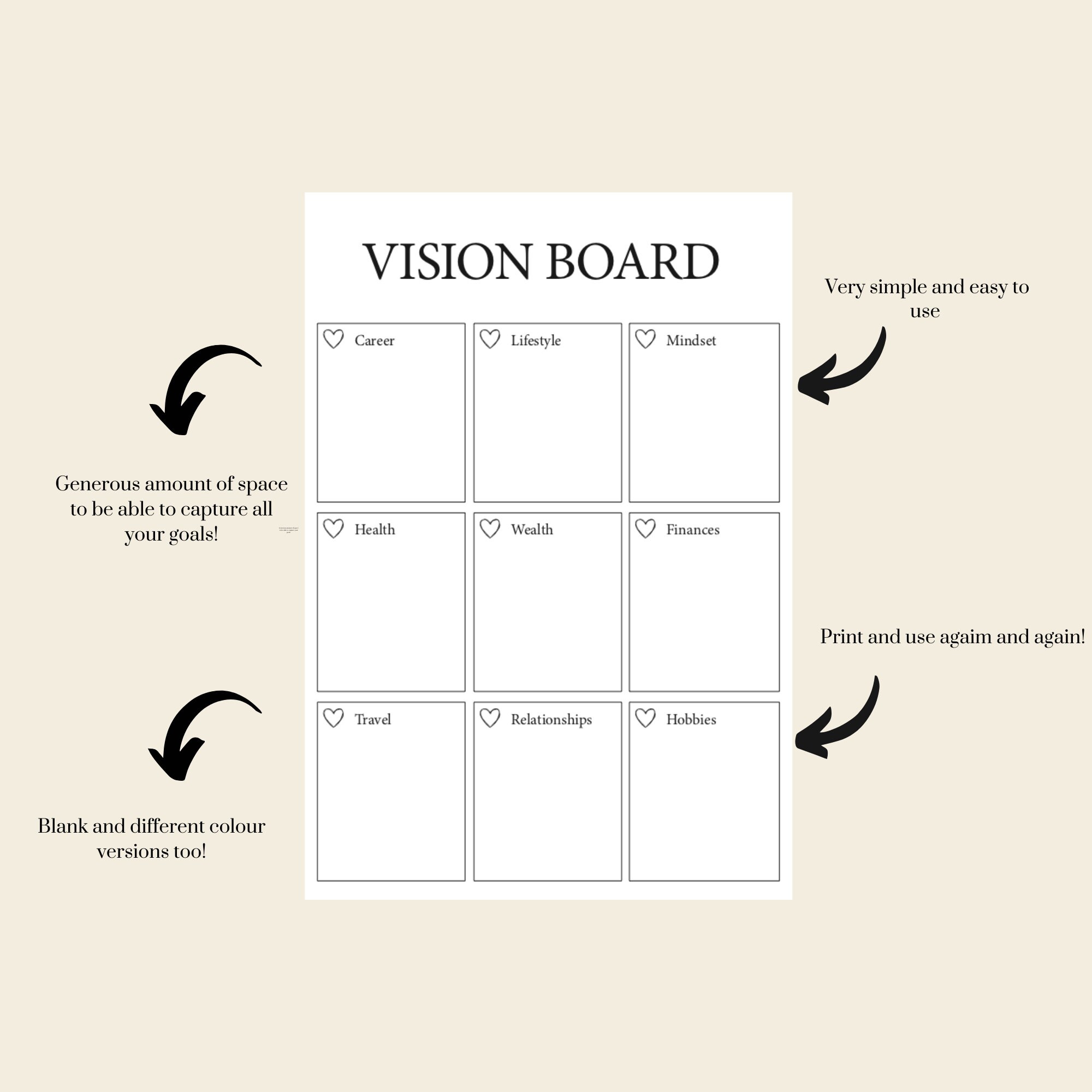 PRINTABLE VISION BOARDS 2022/2023 - Etsy