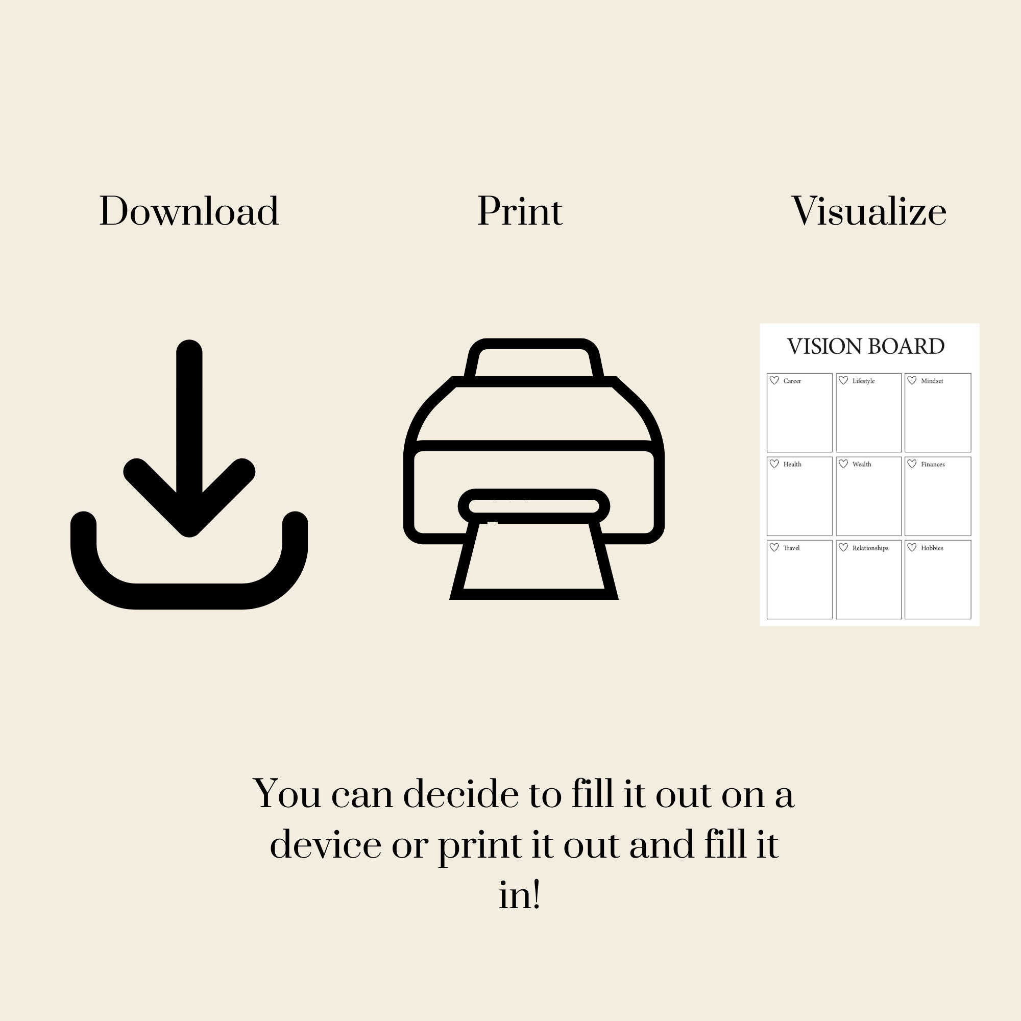 PRINTABLE VISION BOARDS 2022/2023 - Etsy
