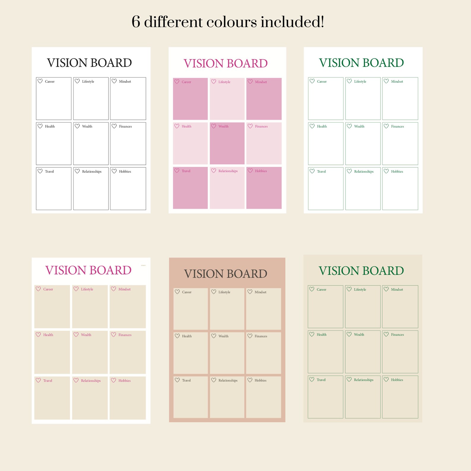 PRINTABLE VISION BOARDS 2022/2023 - Etsy