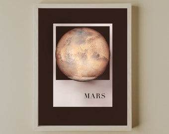 Mars True Color Print Poster - Etsy