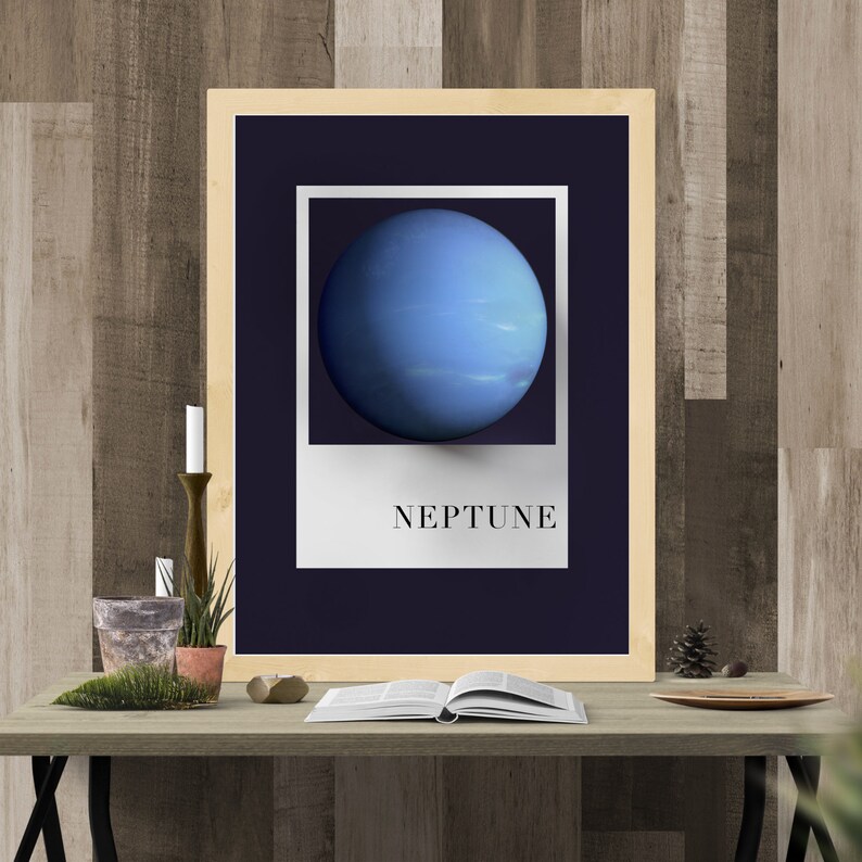 Neptune Poster, Digital Print, Space Art, Wall Art, Printable, Modern ...