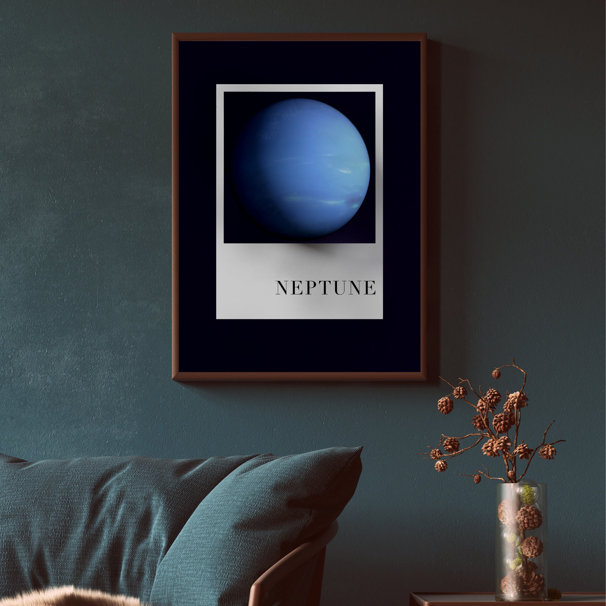 Neptune Poster, Digital Print, Space Art, Wall Art, Printable, Modern ...