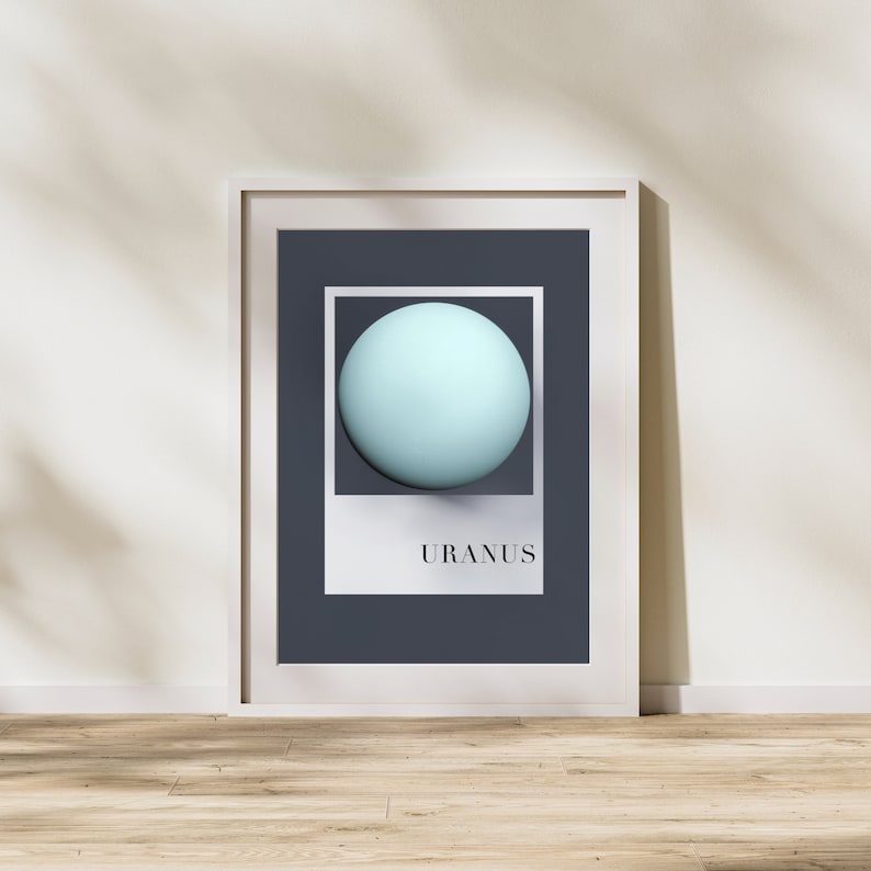 Uranus Art, Planet Art, Digital Download, Space Art, Printable Wall Art ...